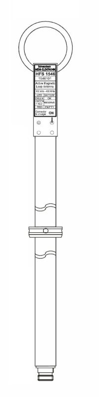 HFS 1546 - Active Magnetic Field Probe with shielded 50 mm Loop